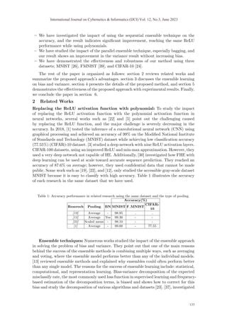 An Ensemble Approach To Improve Homomorphic Encrypted Data