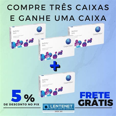 Biofinity Toric Lentenet Lente De Contato