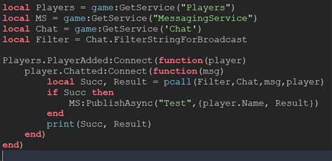 Help With Messaging Service Scripting Support Developer Forum Roblox