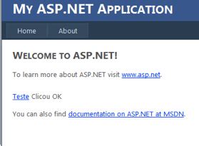 Alerta JavaScript Link Button