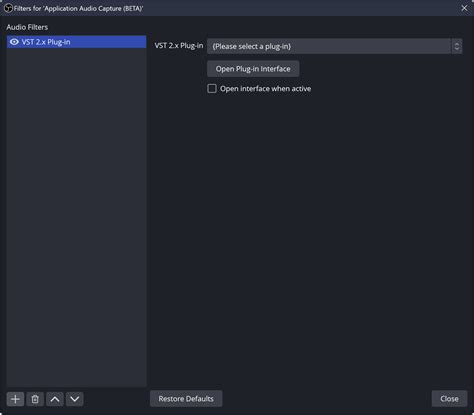 Vst 2 X Plugin Filter Obs