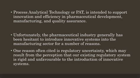 Process Analytical Technology Pptx