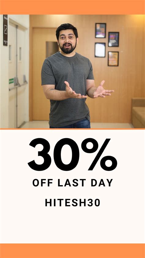 hitesh choudhary on linkedin just a quick info about last day for 30