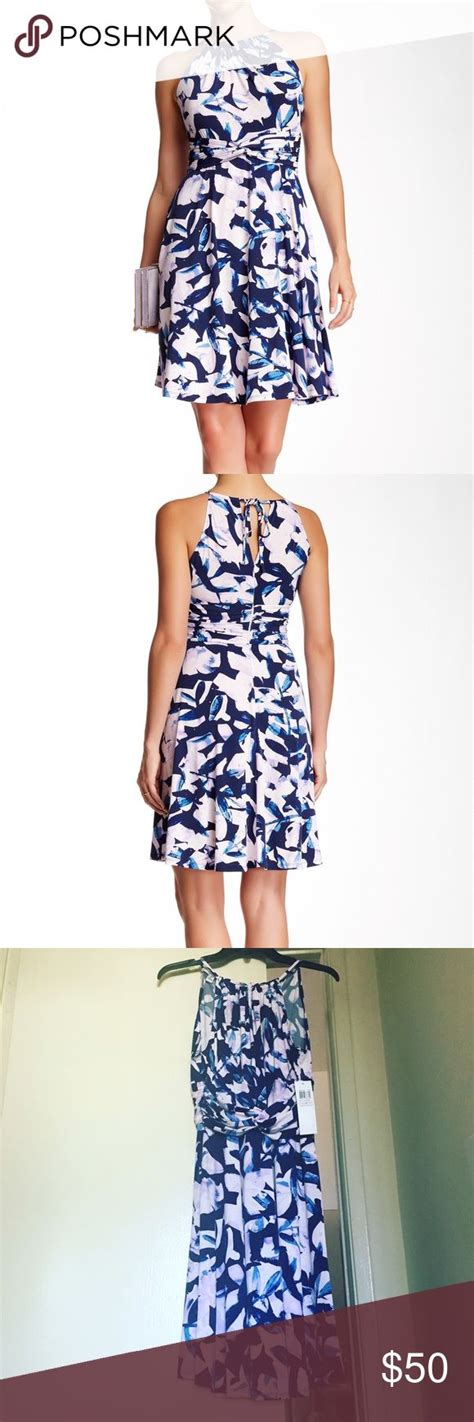 Sold Maggy London Printed Halter Dress Printed Halter Dress Maggy