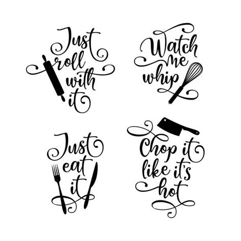 400 Funny Kitchen Quotes Stock Illustrations Royalty Free Vector