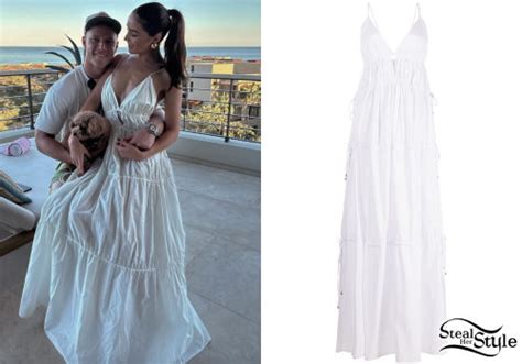Olivia Culpo White Maxi Dress Fashnfly