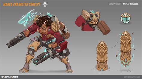 Mauga Character Design Concept Fan Art R Overwatch