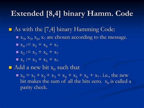 Hamming Codes PPT Programming Languages Computing
