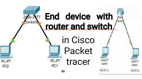 Configure Switch And Router To End Device With Cisco Packet Tracer Part