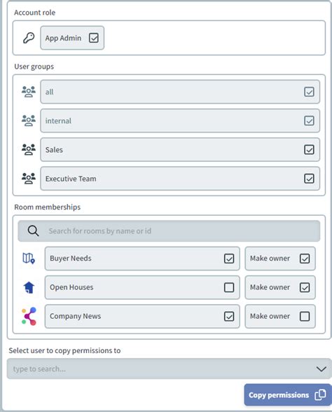 Copy User Permissions To Another User Support