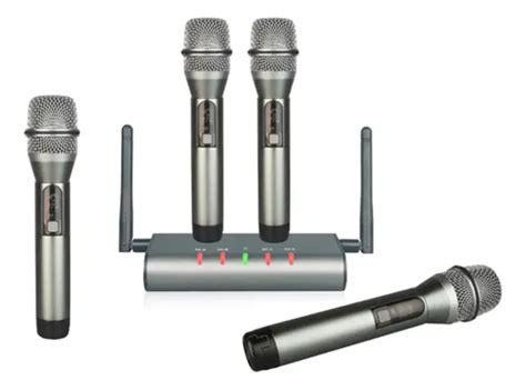 Sistema De Micrófono Inalámbrico Uhf De 4 Canales Xtuga U F4 Cuotas Sin Interés