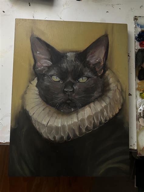 Feedback On This Oil Painting Cat Portrait For A Friend Rpainting