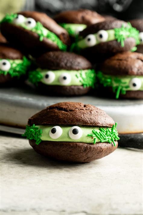 Frighteningly Good Monster Chocolate Whoopie Pies