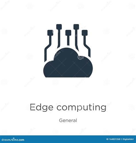 Edge Computing Icon Vector Trendy Flat Edge Computing Icon From