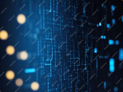 Digital Abstract Technology Background Binary Code Background 3d Rendering Premium Ai