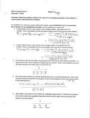 MAT 114 Quiz 6 Form 2 Key Pdf Course Hero