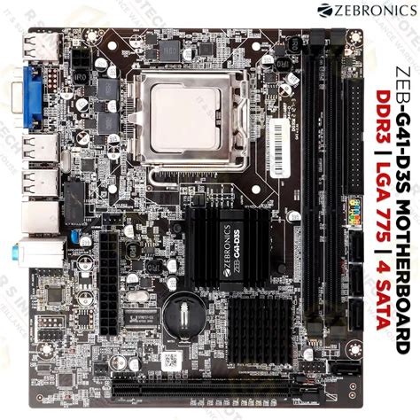 Zebronics G41 Ddr3 Motherboard 1st Gen
