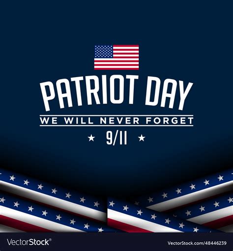 Patriot Day Background Design Royalty Free Vector Image