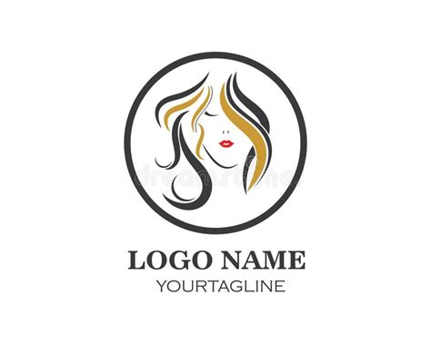 Natural Beauty Woman Vector Illustration Template Stock Vector