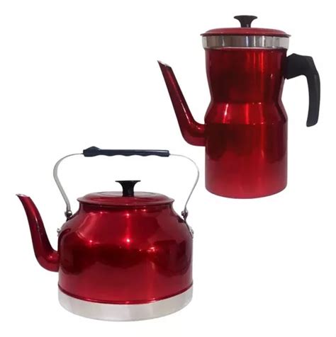 Kit Bule Chaleira Grande Ch Caf Leite Em Alum Nio Mercadolivre