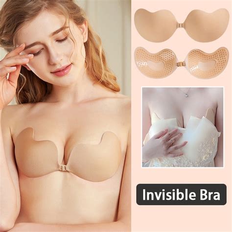 Mango Strapless Silicone Push Up Self Adhesive Gel Velcro Invisible Bra