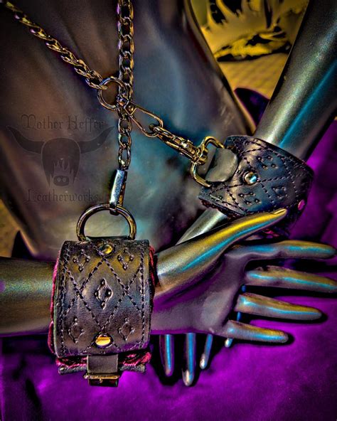 Custom Handmade Leather Cuffs Mother Heffer Leatherworks
