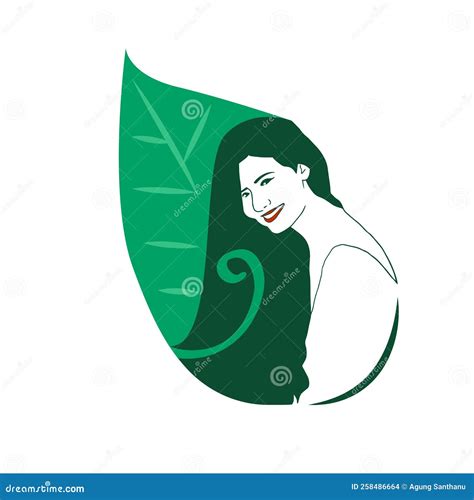 Donne Belle E Stilizzate Con Una Silhouette Per Capelli Lunghi Il Logo