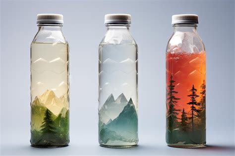 Premium AI Image Refrigerating Water Bottles To Keep Them Cold