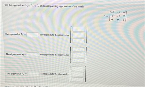 Solved Find the eigenvalues λ