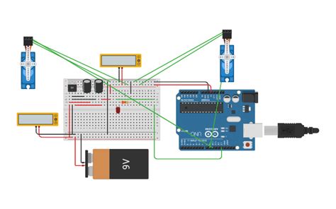 Circuit Design Lm7805 Servo Tinkercad