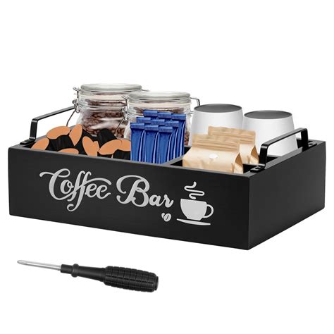 Coffee Station Organizer Sturdy Coffee And Tea Condiment Organizer Easy