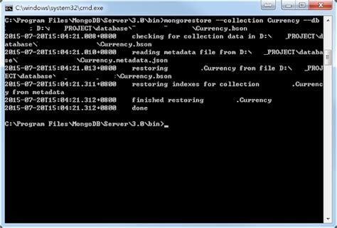 Database Mongodb 資料匯出、匯入、備份與還原 Backup Restore Import And Export