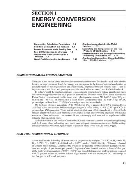Section 1 Energy Conversion Engineering