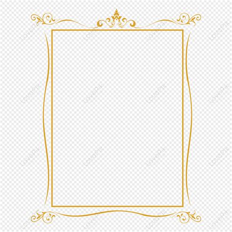 Golden Pattern Border Material Gold Pattern Border Golden Border Png