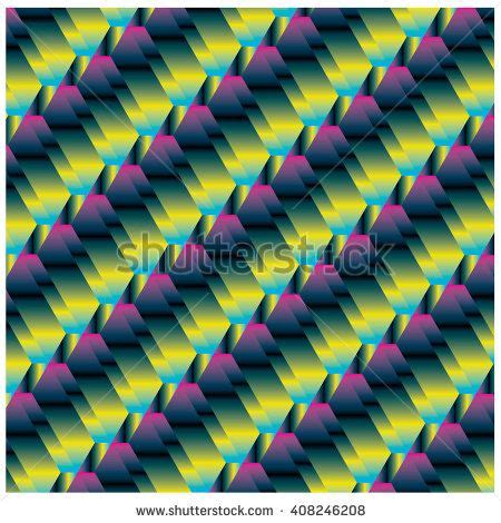 Vector Angular Colorful Blocks Pattern Background