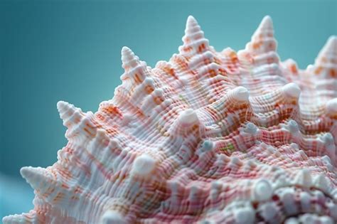 Premium Photo Macro Shot Of A Complex Coral Seashell Displaying An