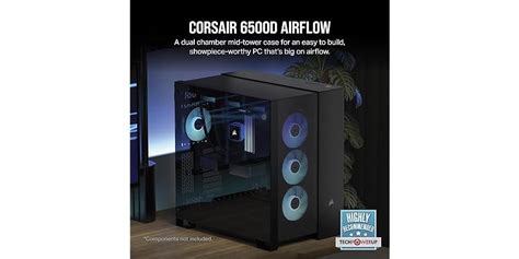 Corsair 6500d Airflow Atx Dual Chamber Pc Case