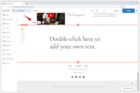 How Do I Add A Video Background To A Page On My Website Builder Site Support One