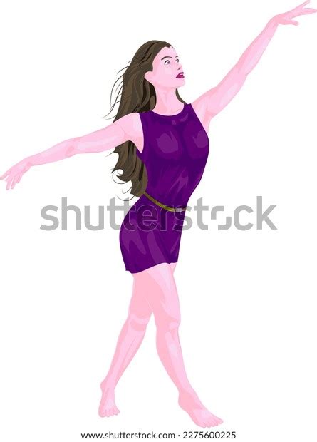Girl Dancing Vector Illustration Dancing Girl Stock Vector Royalty