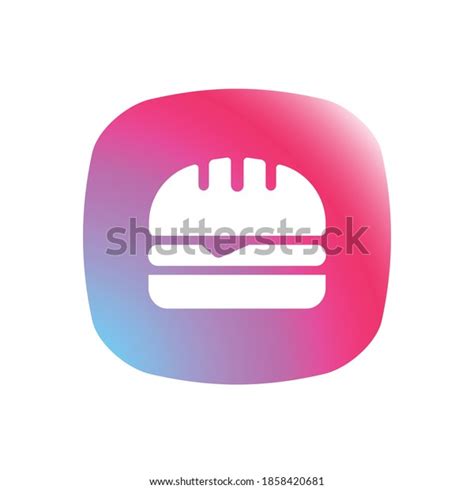 burger app icon button stock vector royalty free 1858420681 shutterstock
