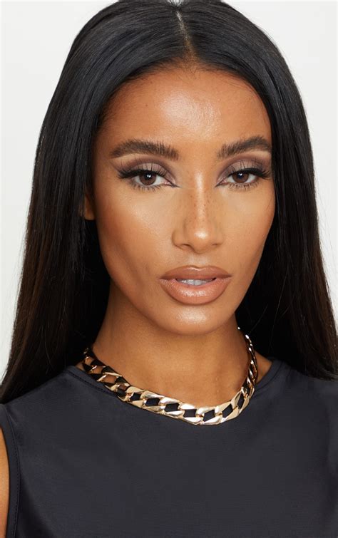 gold squared link chain accessories prettylittlething aus