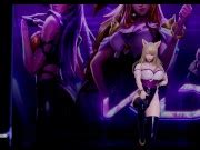 Mmd Stellar Marionette Kpop Striptease Dance Ahri Akali Kaisa Evelynn Seraphine Kda Popstar