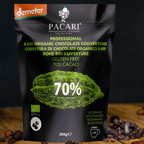 Demeter Rohe Bio Schoko Chips 70 Kakao 200g PACCARI Deutschland