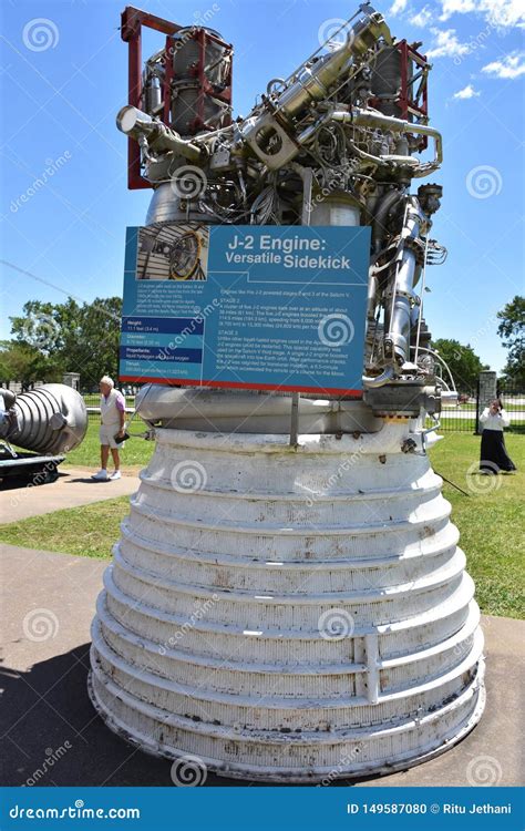 J 2 Engine At Rocket Park At Space Center Houston In Texas Editorial