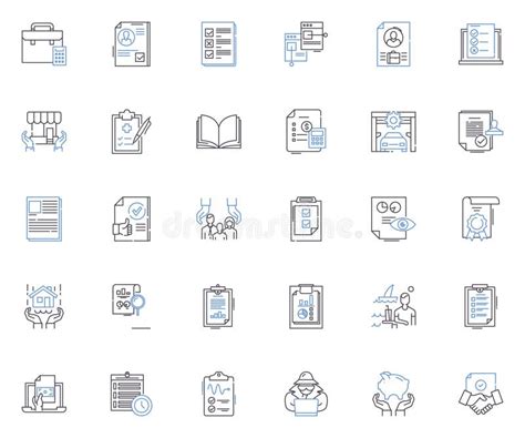 Protection Line Icons Collection Safety Security Insurance Shield