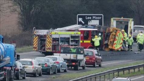 Devon Overturned Lorry Causes A38 Tailback Bbc News