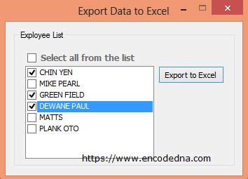 Export Data To Excel In Windows Forms With Auto Format Technique