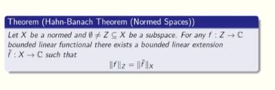 Solved Theorem Hahn Banach Theorem Normed Spaces Let X Chegg