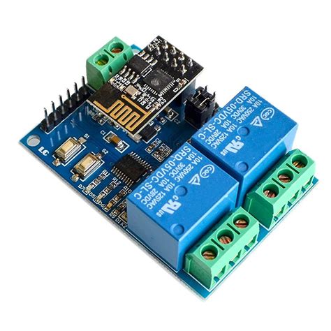 Módulo Rele Wifi 2 Canais Esp8266 C Esp01 Circuito Facil Componentes
