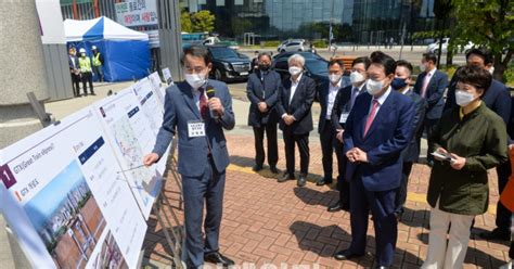 1기 신도시 일산 Gtx 공사 현장 찾은 尹 재정비 신속히 추진